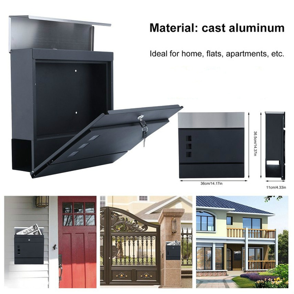Letter Box Apartments Wall Mounted Letterbox Modern Fence Render Brick ...