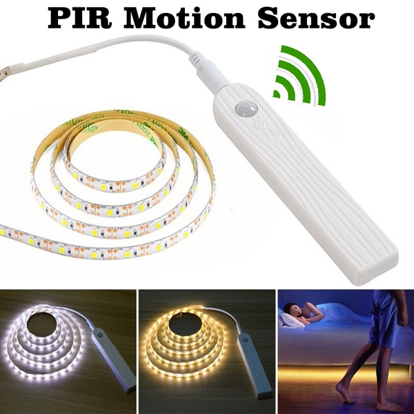 PIR Wireless Night Light Motion Sensor Lighting Waterproof Wall Lamp ...