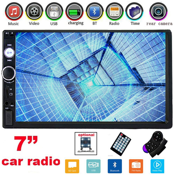 7 Inch HD Monitor Car Multimedia Player MP4/5 Video FM Car Radio Stereo ...