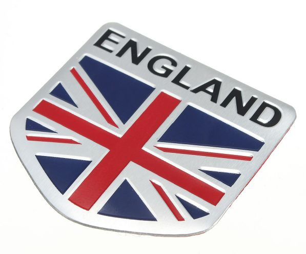 ALUMINUM England Flag Emblem Sticker 3D Decal For Auto, Car, & Truck 2 ...