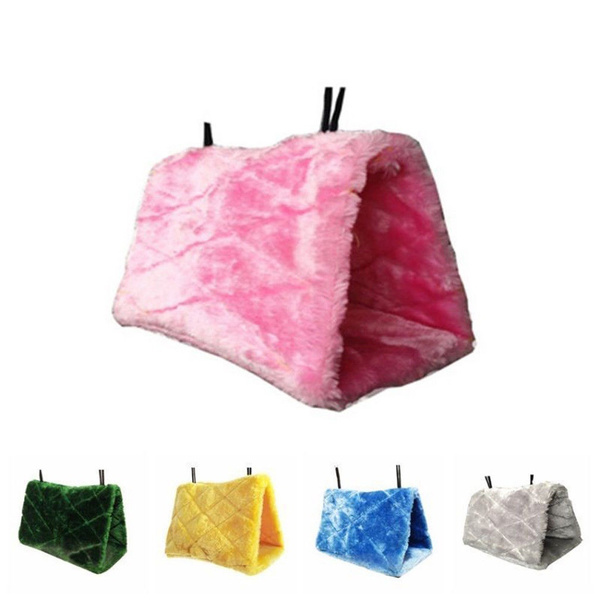 Budgie Bed Pet Bird Parrot Hammock Soft Hut Tent Bed Peony Nest Warm ...