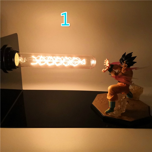 Dragon Ball Z Son Goku figuras de acción lámpara de luz Led Kamehameha ...