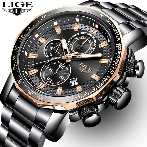 New 2019 LIGE Mens Watches Top Brand Luxury Sport Quartz Full Steel ... New 2019 LIGE Mens Watches Top Brand Luxury Sport Quartz Full Steel ...