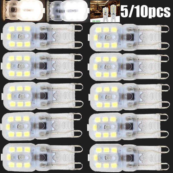 5/10PCS Mini G9 Led Light AC 220V bulb SMD 2835 Spotlight For Crystal ...