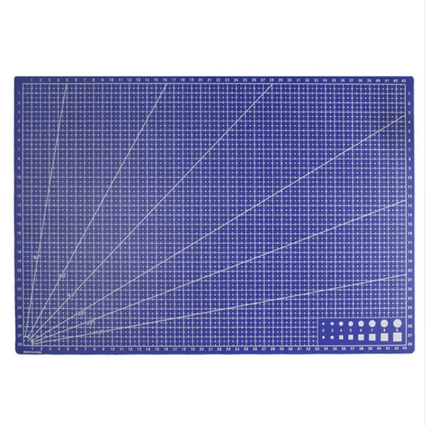 1 Pc A3/A4 Pvc Rectangle Grid Lines Cutting Mat Tool Plastic Craft Diy ...