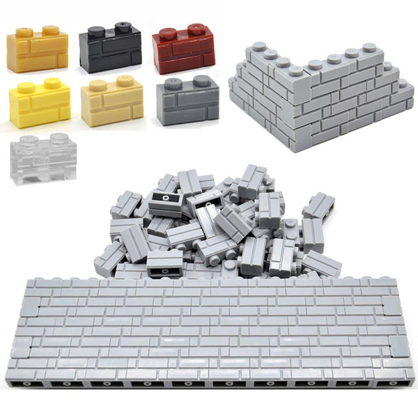 50pcs/bag Minifigures MOC City Building Blocks Wall DIY Blocks ...