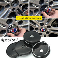4pcs/ Car 60mm ABS Chrome Custom Wheel Hub Center Caps Base Auto ...