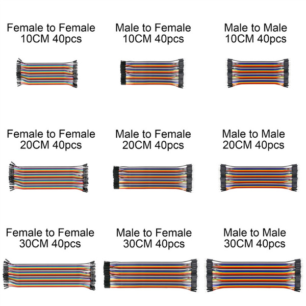 Dupont Line 10/20/30cm Male to Male,Male to Female,Female to Female ...