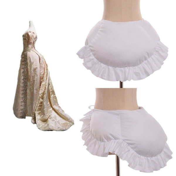 Medieval White Dress Petticoat Bum Pad Bustle Skirt | Wish