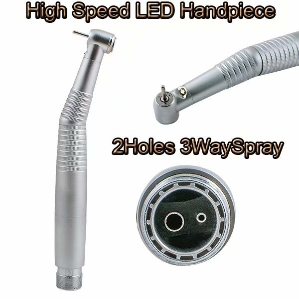 Denshine High Speed LED Handpiece Standard Push Button 2 holes 3 Way ...