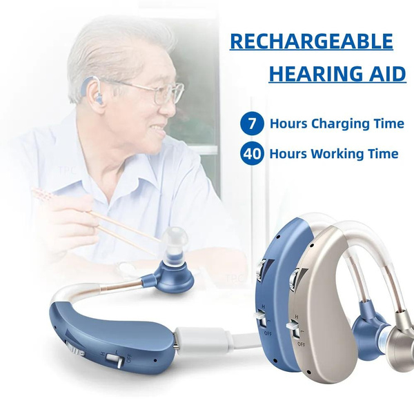 Digital Rechargeable Hearing Aids Sound Amplifier Portable Deaf-aid ...