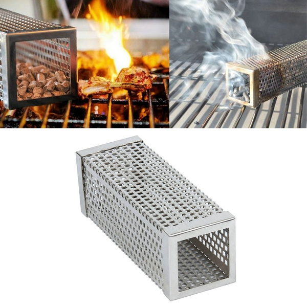 15/30cm Square BBQ Grill Cooking Hot Cold Smoking Generator Pellet ...
