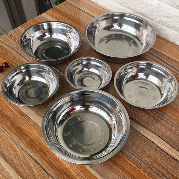 Stainless Steel Bowl Korean Kitchen Restaurant Dinner Soup Rice Bowl 6 ...