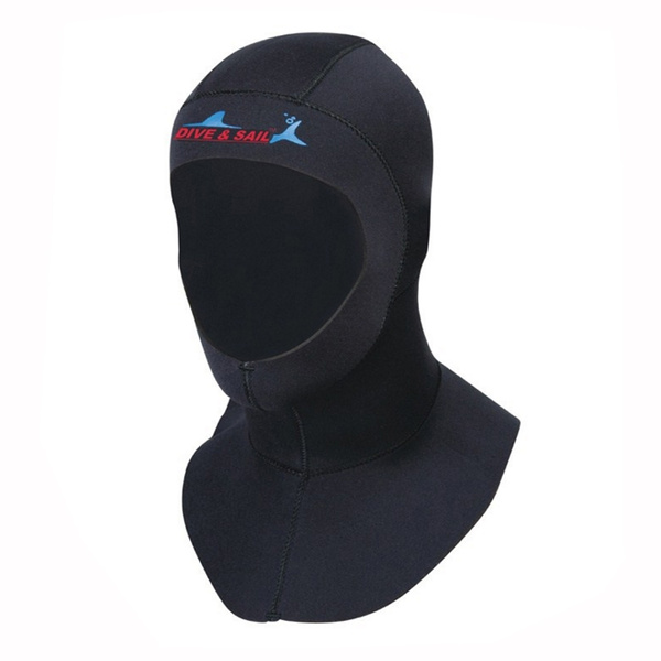 3mm neoprene diving hat With shoulder professional uniex swimming cap ...