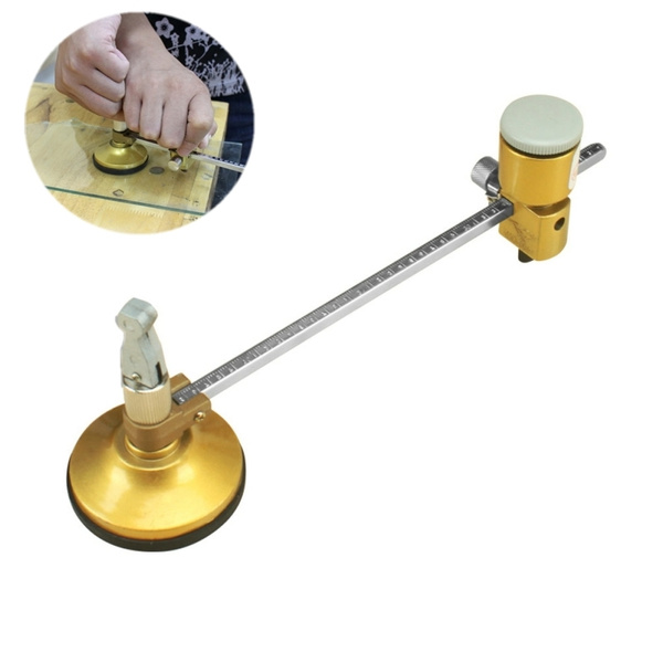 Glass Circle Cutter 400mm Diameter Compasses Cutting with Suction Cup ...
