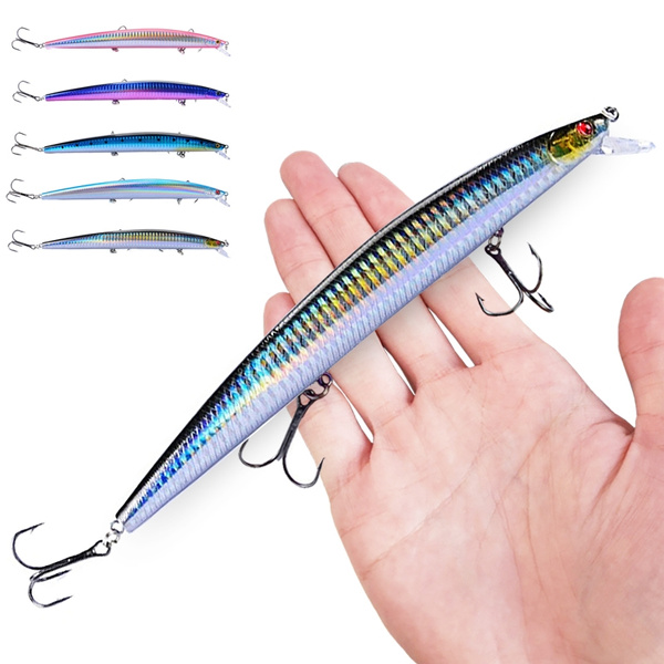 1Pcs Big Laser Minnow Fishing Lures 18cm/24g Fishing Hard Bait | Wish