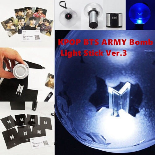 1 pc KPOP BTS ARMY Bomb Light Stick Ver.3 Bangtan Boys Concert Lamp ... 1 pc KPOP BTS ARMY Bomb Light Stick Ver.3 Bangtan Boys Concert Lamp ...