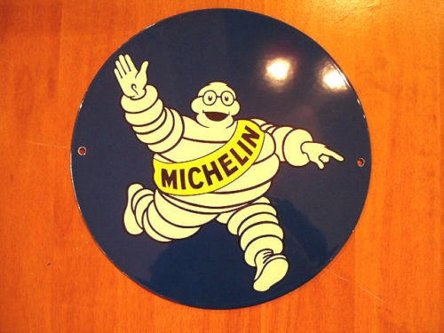 Michelin Grand Tourisme Round Metal Tin Sign | Wish
