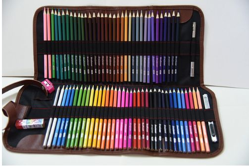 Colored Pencils of Watercolor Pencils Portable Kit with Slot for Pencil ...