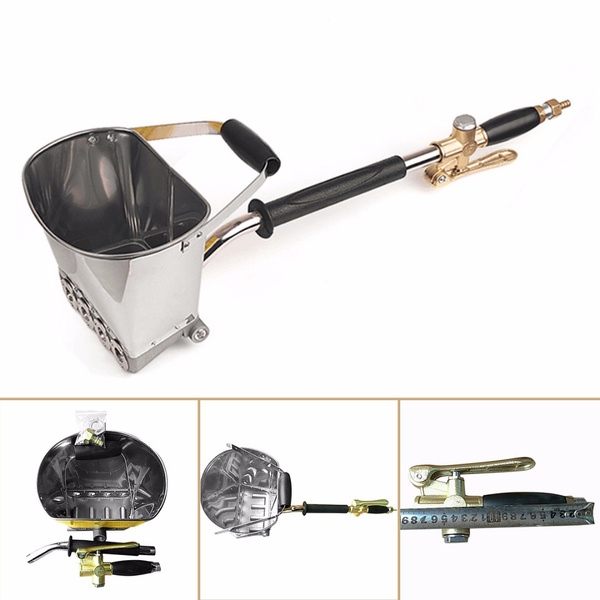 6 Bar Cement Mortar Plaster Sprayer Wall Spade Shell Hopper Air Spray ...