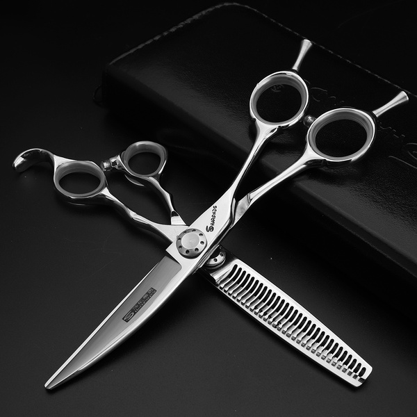6 inch hair cutting shear hair styling bending scissors barber scissors ...