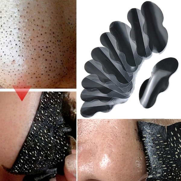NEW fashion 10 PCS Blackhead Acne Removal Strong Stickers Nose ...