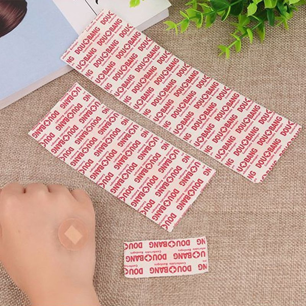 100Pcs/Bag Round Band Aid Wound Plaster Sterile Hemostasis Stickers ...