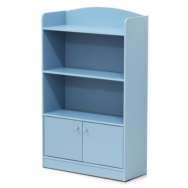 Kidkanac Bookshelf with Storage Cabinet, Light Blue | Wish