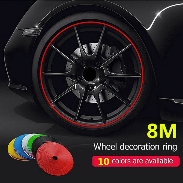 New Car Wheel Hub Rim Edge Protector Ring Tire Guard Sticker Line ...