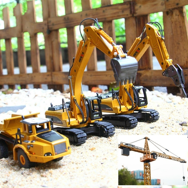 1:50 Large Excavator Alloy Car Mold Engineering Vehicle Boy Excavator ...