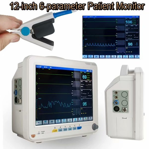2018 New 12-inch ICU CCU 6-parameter Patient Monitor | Wish