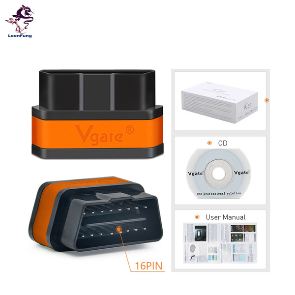 Vgate icar2 Bluetooth/Wifi OBD2 Diagnostic-tool ELM327 Bluetooth/wifi OBD 2 Scanner ELM327 for ...