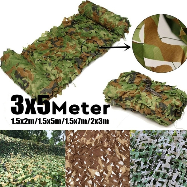 3Color Woodland Landscaping Layout Camouflage Net Camo Army Hide ...