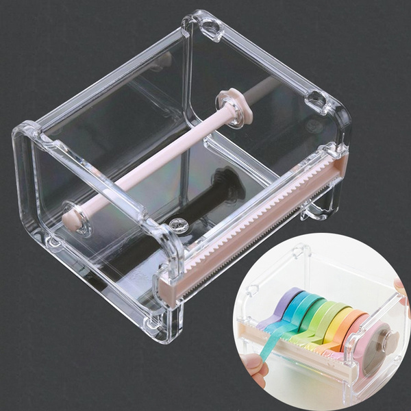 Masking Tape Cutter Washi Tape Storage Organizer Cutter Office ...