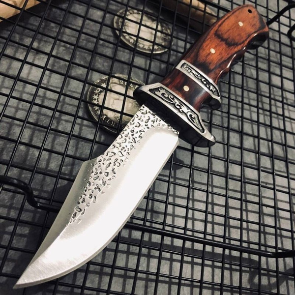 High Hardnes Handmade Hunter Fixed Blade Hunting Knife Army Tactical ...