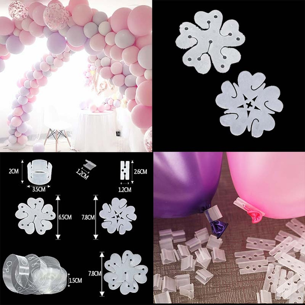 Balloon Stick Balloon Clip Seal Plastic Balloon Chain Birthday Party ...