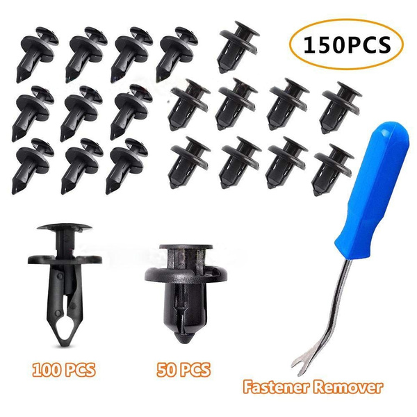 150Pcs Car Body Plastic Push Pin Rivet Fasteners Trim Moulding Clip ...