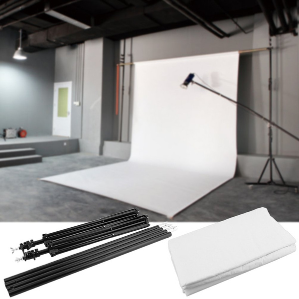 Photography Backdrops Screen 3m x 6m Backdrop with 2x3m Backdrop Stands ...