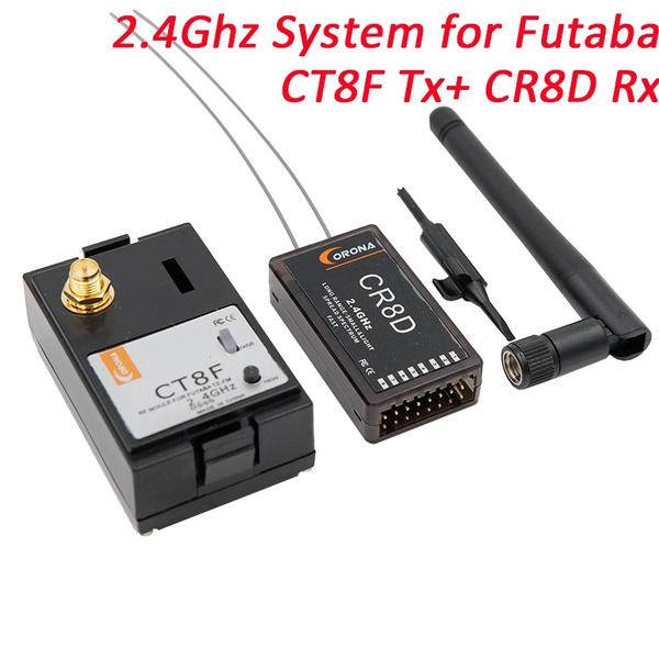 2.4Ghz FUTABA/HITEC Module & Rx Combo Kit CR8D and CT8F (V2 DSSS) | Wish