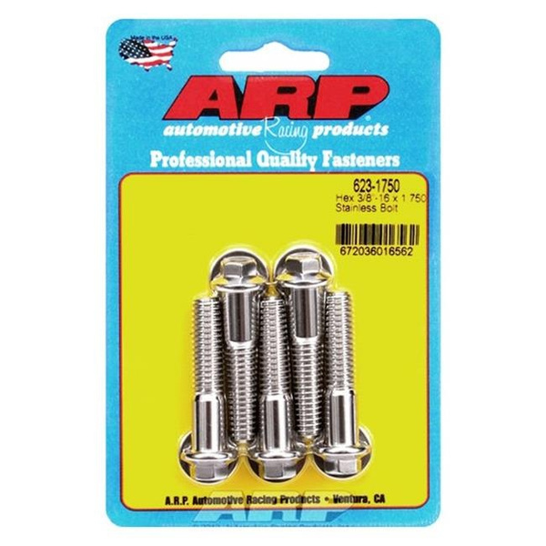 ARP 623-1750 0.37-16 x 1.75 in. Stainless Steel 6 Point Bolt Kit - Set ...