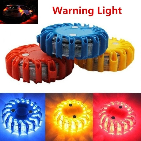1PC Auto BC LED Magnetic Circular Beacon Emergency Flashing Warning Car ...