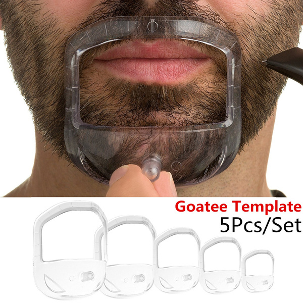 5Pcs/lot Goatee Shaping Tool Shaper For Men's Beard Facial Hair Beard ...
