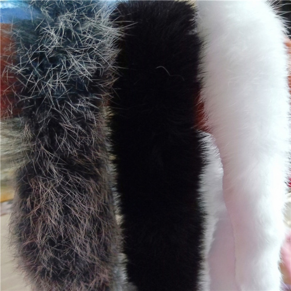 Rabbit Bunny Hair Fur Trim Tape Pelt Strip Ribbon Furry Fluffy Soft ...