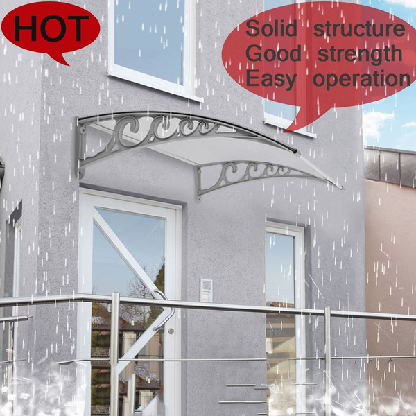 New Simple Door Canopy Awning Front Back Porch Outdoor Shade Patio ...