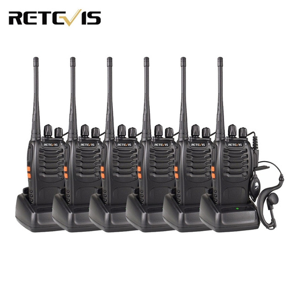 6pcs Portable Walkie Talkie Retevis H777 UHF Hf Transceiver Two Way ...