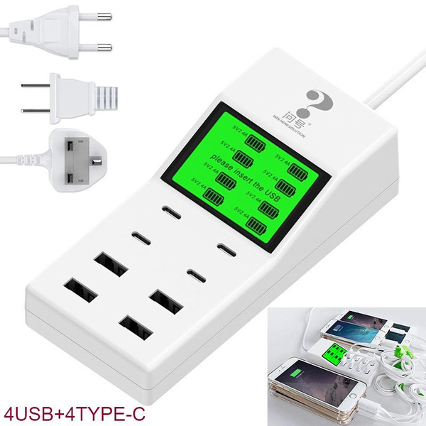 Multi-port USB Mobile Charger 8-port Intelligent IC Automatic ...