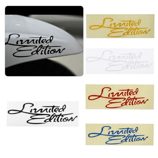 Car Styling 2pcs Limited Edition Sticker Funny Car Sticker Badge Decal ...