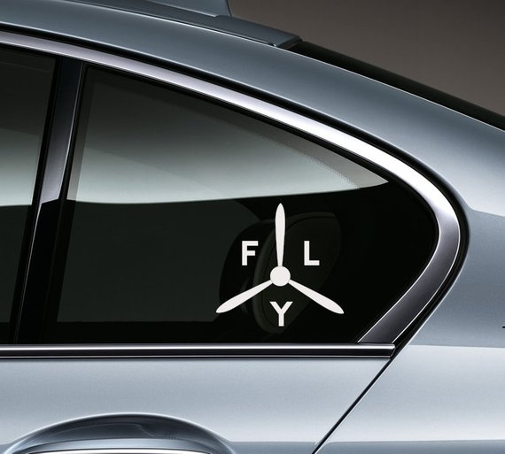 FLY Pilot Vinyl Decals,Car Window Sticker, Laptop Decals，Wall Vinyl ...