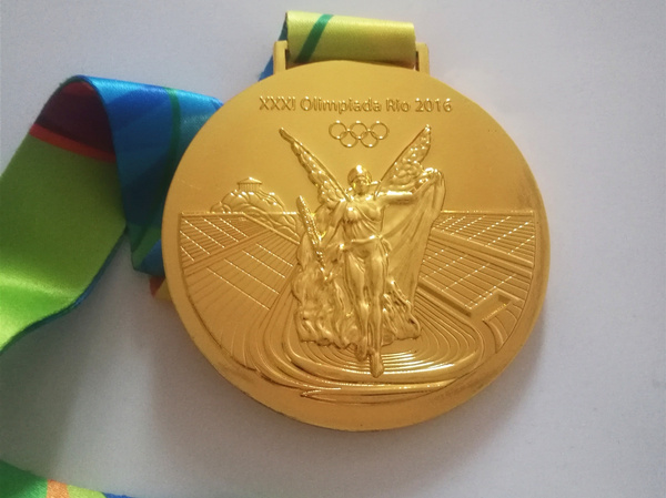 1 pcs the 2016 Brazil Rio Olympic Gold Medal with ribbon | Wish