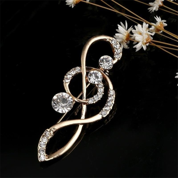 Music Note Brooches Broches Collar Pins Scarf Brooch | Wish